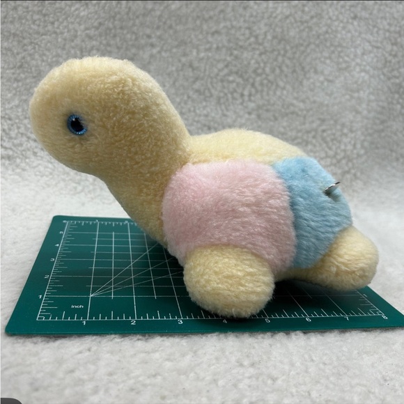 Toys | Turtle Plush Music Box Does Not Work 8 Pastel Patch Blue Eyes ...